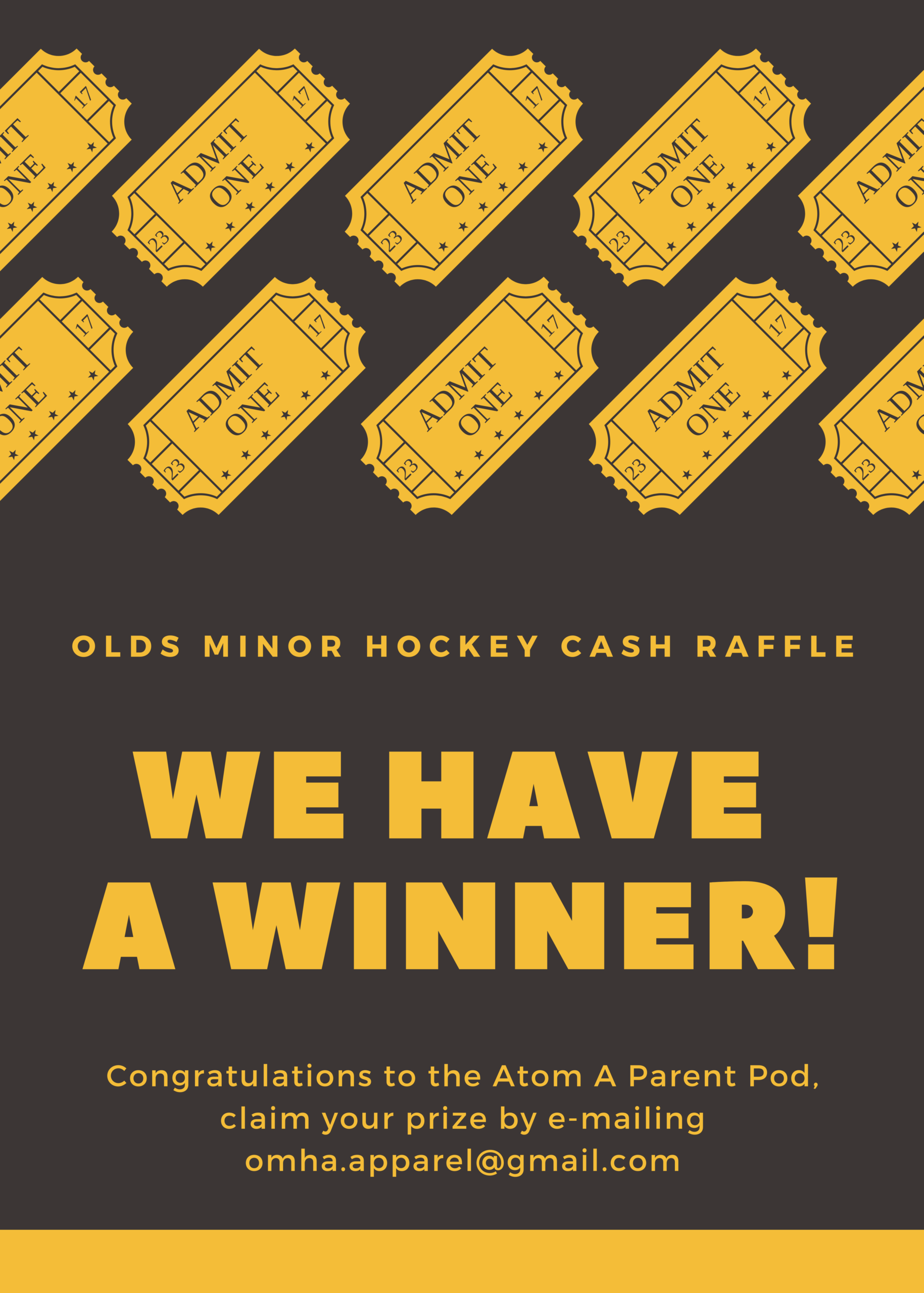 Cash Prize Raffle WINNER 1 Announced Olds Minor Hockey Association cash-prize-raffle-winner-1-announced-olds-minor-hockey-association